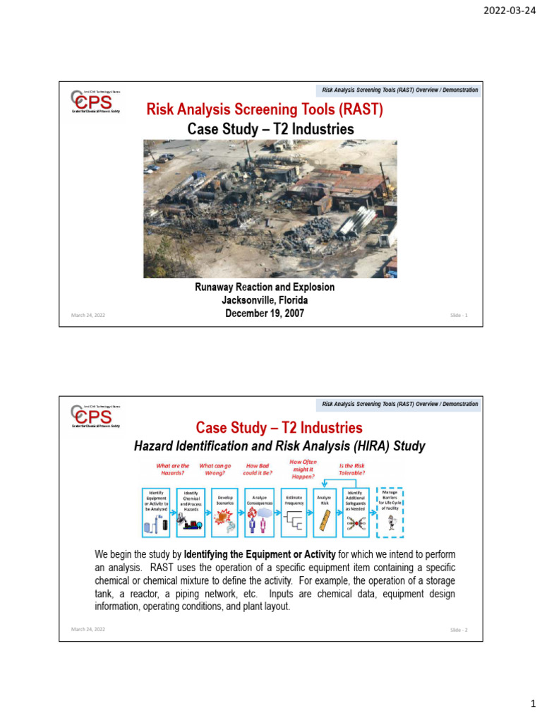 4 Rast Case Study - Runaway Reaction t2 Laboratories 0 | PDF | Chemical ...