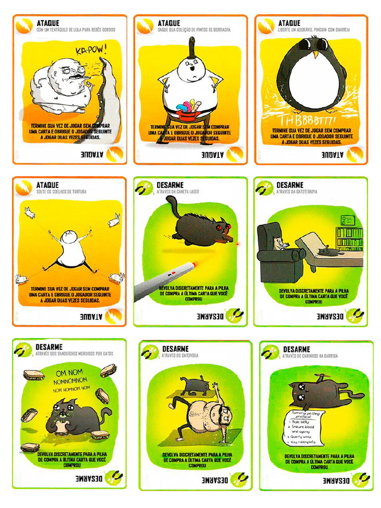Exploding Kittens Exploding Kittens Cartas Em 196324 | PDF