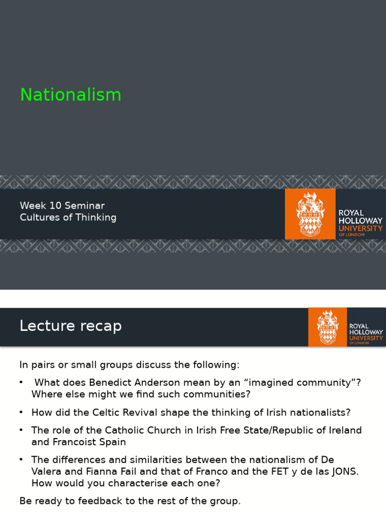 Nationalism Seminar | PDF | Nativism (Politics) | Identity Politics