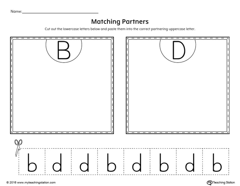 BD Letter Reversal Matching Partners | PDF