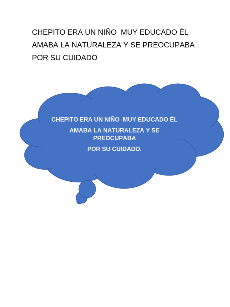 Chepito Era Un Niño Muy Educado Él | PDF