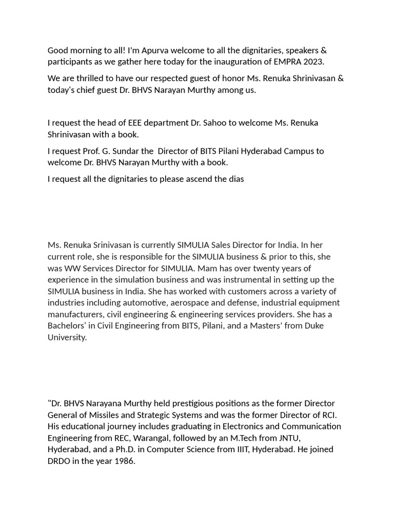 Inauguration Script | PDF | Missile | Missile Types