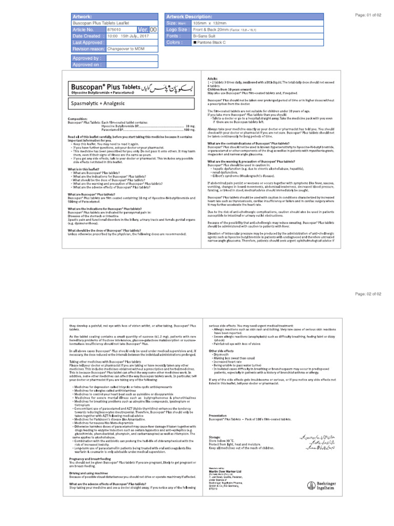 Buscopan Plus | PDF