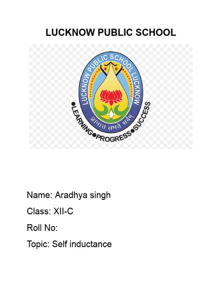 XII Physics Investigatory Project To Study The Factor On Which The Self ...