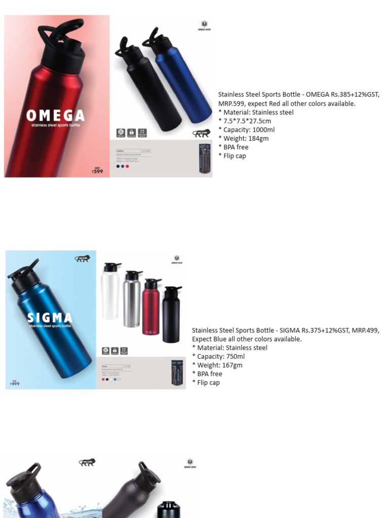 Bottle Options | PDF