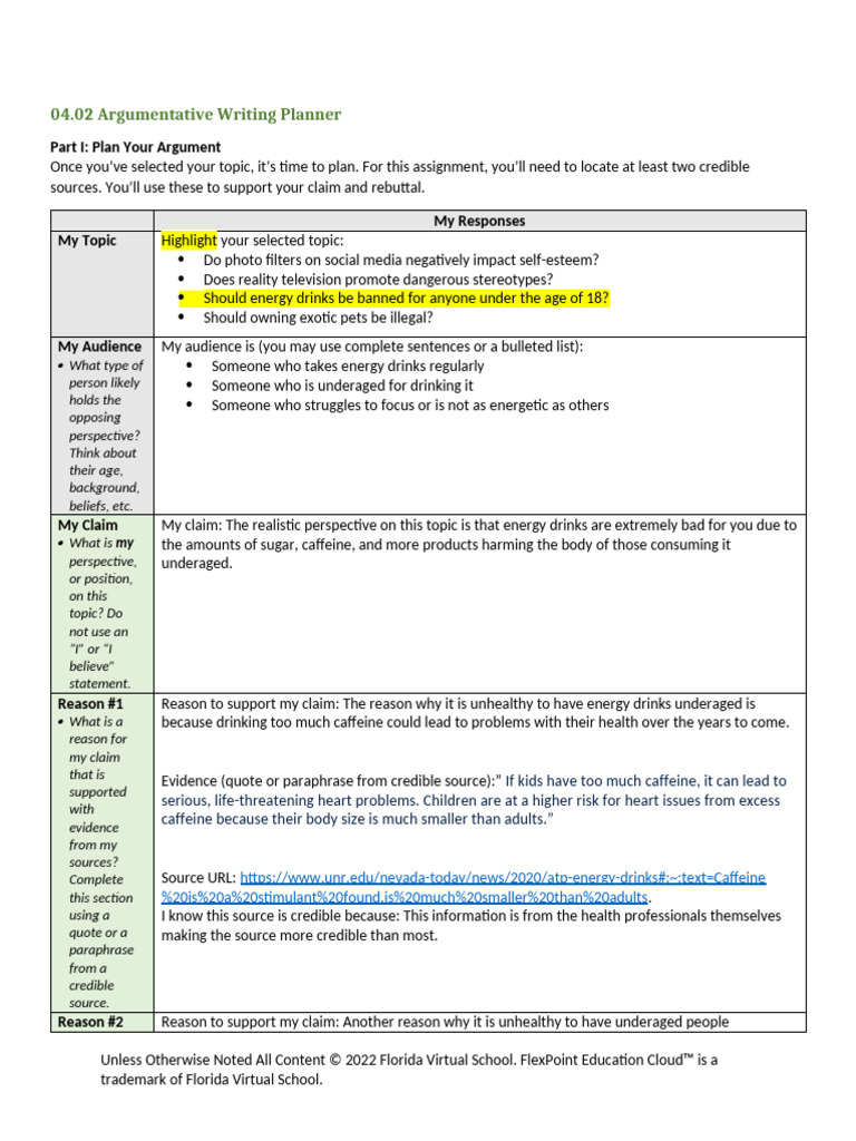 04_02_worksheet (1) | PDF | Caffeine | Sugar