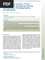 CT Urography: Techniques & Protocols | PDF | Ct Scan | Kidney