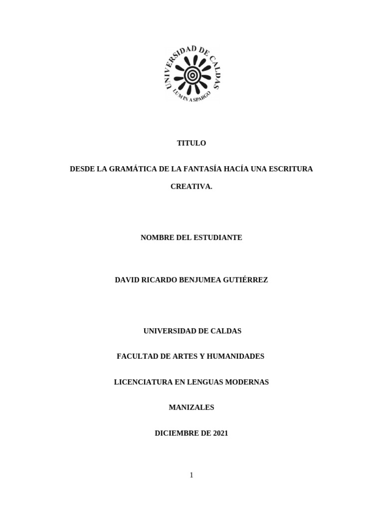Escritura Creativa Fantástica | PDF | Plan de estudios | Aprendizaje