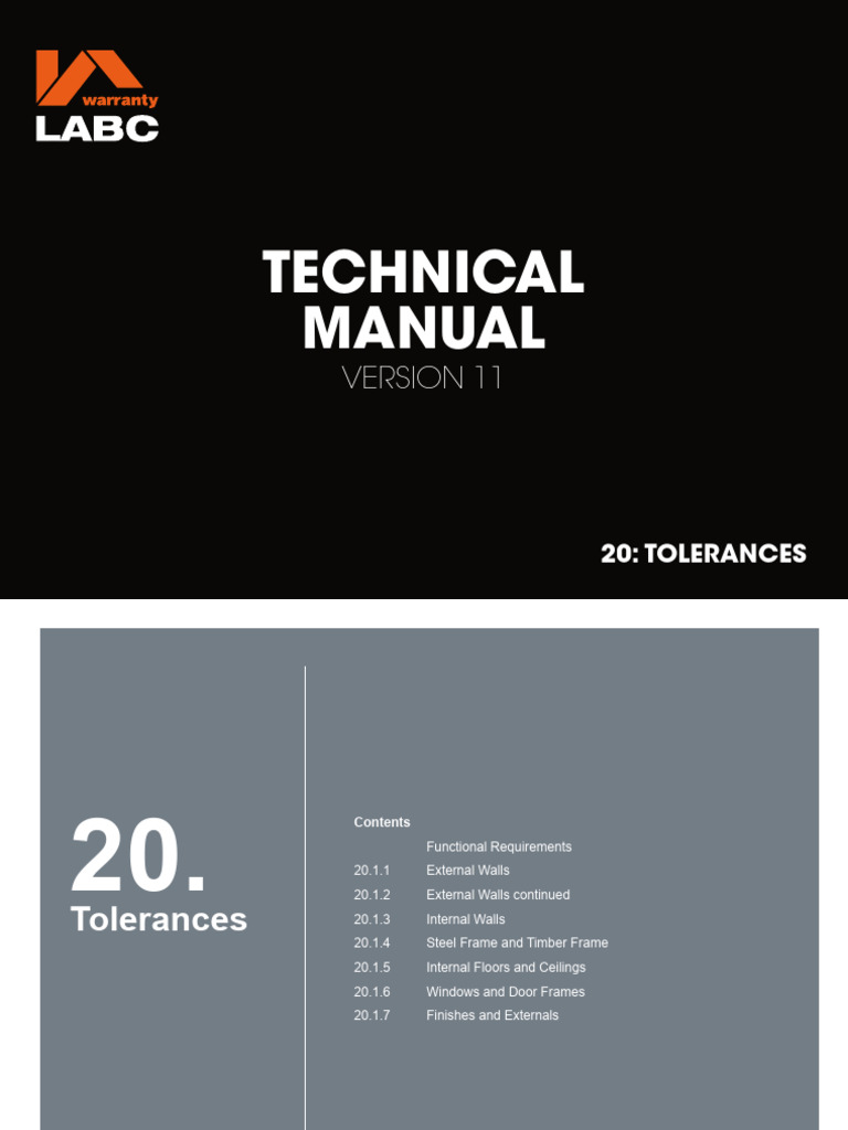 Section 20 Tolerances | PDF | Engineering Tolerance | Framing ...