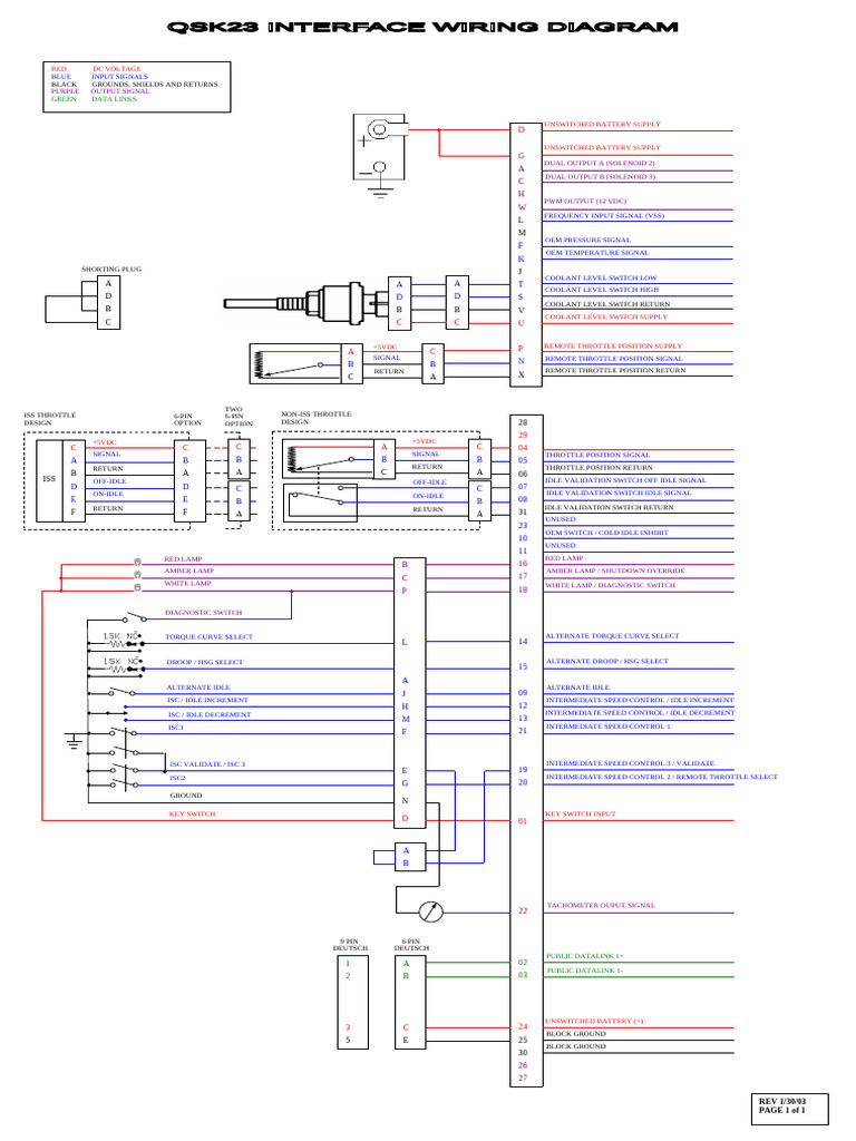 QSK23 OEM WD Page | PDF | Throttle | Switch
