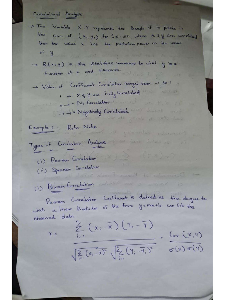 Unit-2-Correlational Analysis | PDF