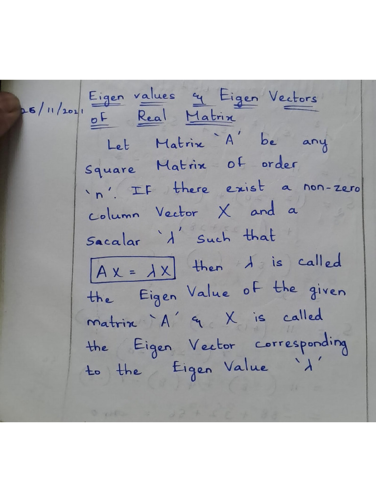 Unit-2-Eigen Values & Eigen Vectors-Notes-DS | PDF