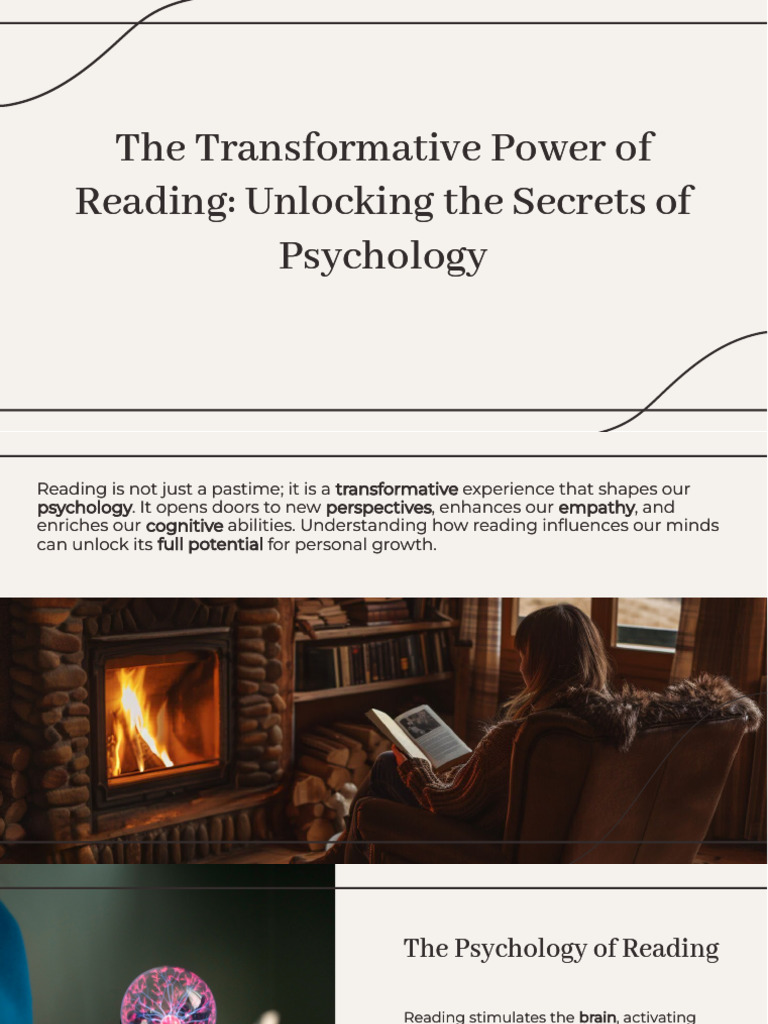 Slidesgo The Transformative Power of Reading Unlocking The Secrets of Psychology ...