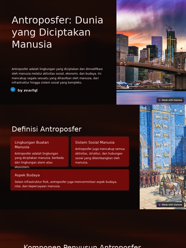 Antroposfer Dunia Yang Diciptakan Manusia 2 | PDF