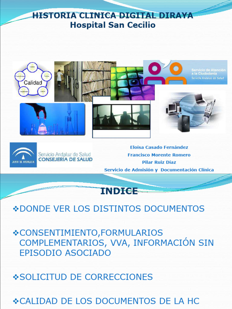 Sesion de Manejo de La HC Digital Diraya 2 | PDF | Historial médico ...