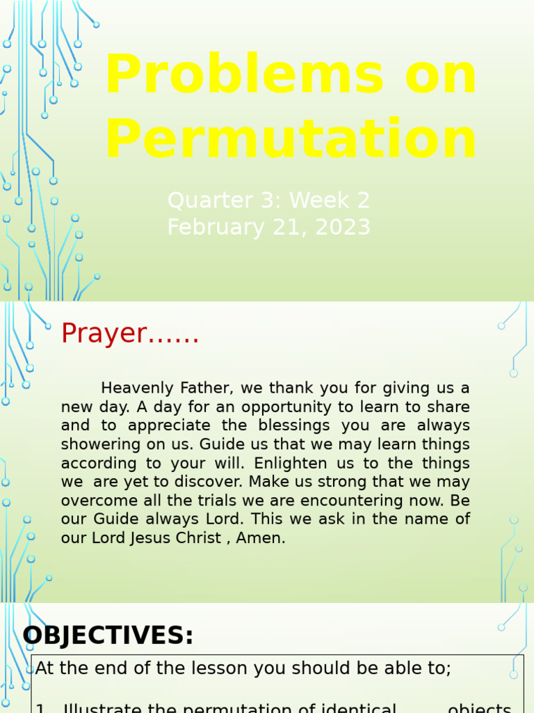 Angeline - Distinguishable Permutation With Restriction | PDF | Permutation