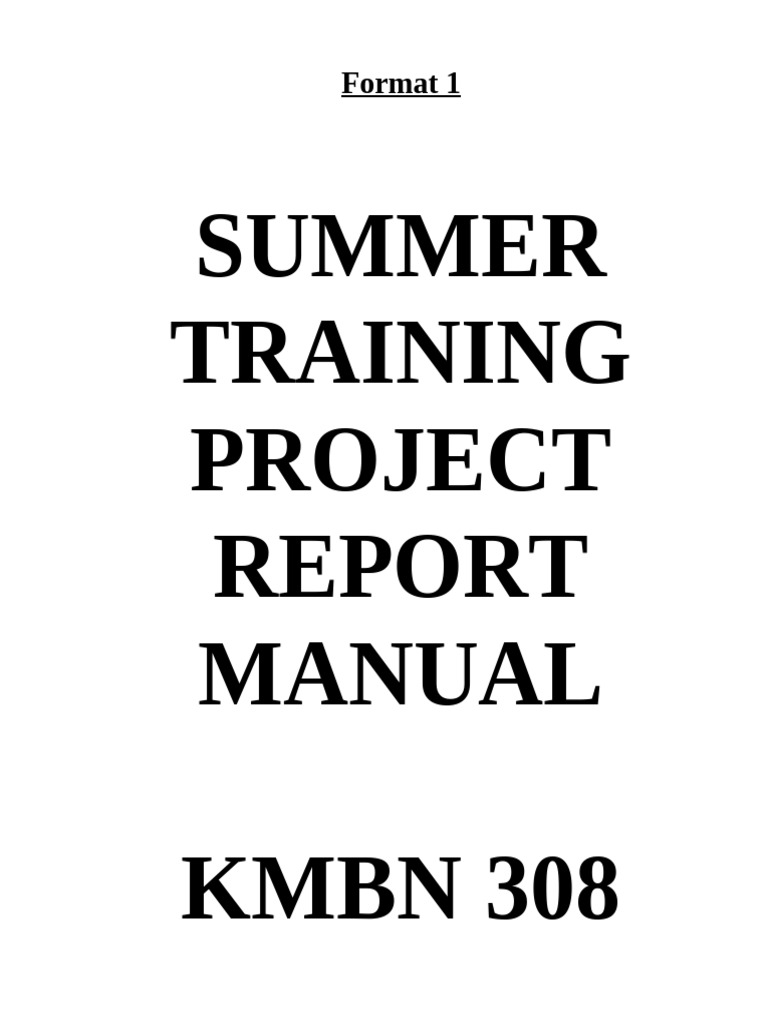 STPR 2024-25 Format 1 - Problem Based Project Report | PDF | Thesis