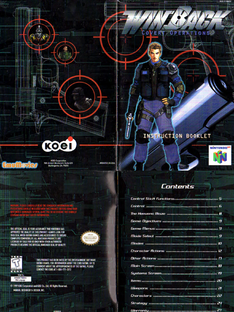 WinBack - Covert Operations (USA) | PDF