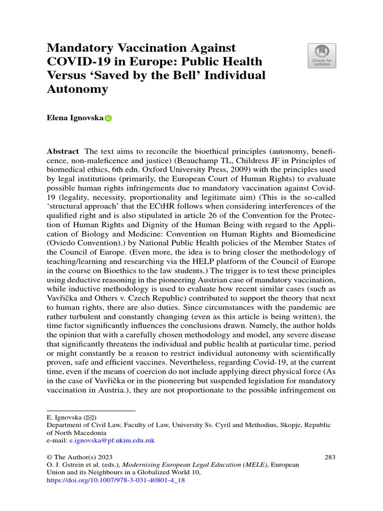 Mandatory_Vaccination_Against_COVID_19_i | PDF | Bioethics | Public Health