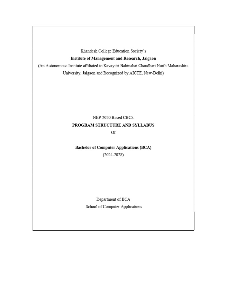 BCA - I Syllabus2024-26 | PDF | Pointer (Computer Programming) | Parameter (Computer Programming)