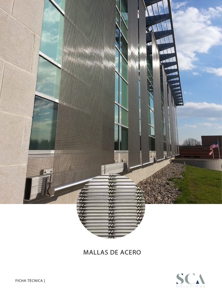 Ficha Tecnica Mallas de Acero Sca | PDF | Textiles | Acero