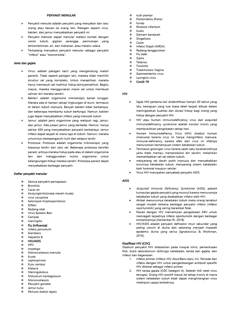 Panduan Lengkap Penyakit Menular | PDF