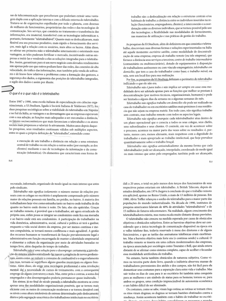 Texto_COMPLEMENTAR_TELETRABALHO | PDF