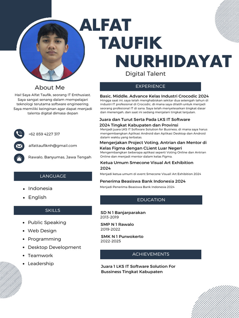 Alfat Taufik CV (1) | PDF