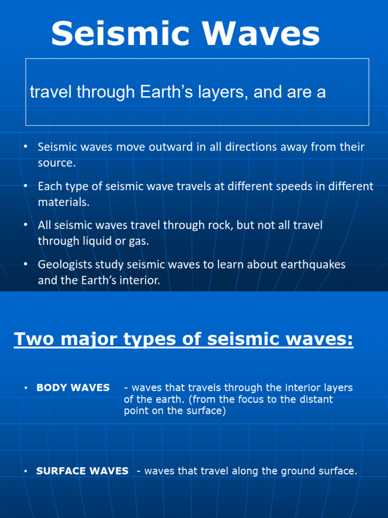 Seismic Waves Updated | PDF | Seismology | Waves