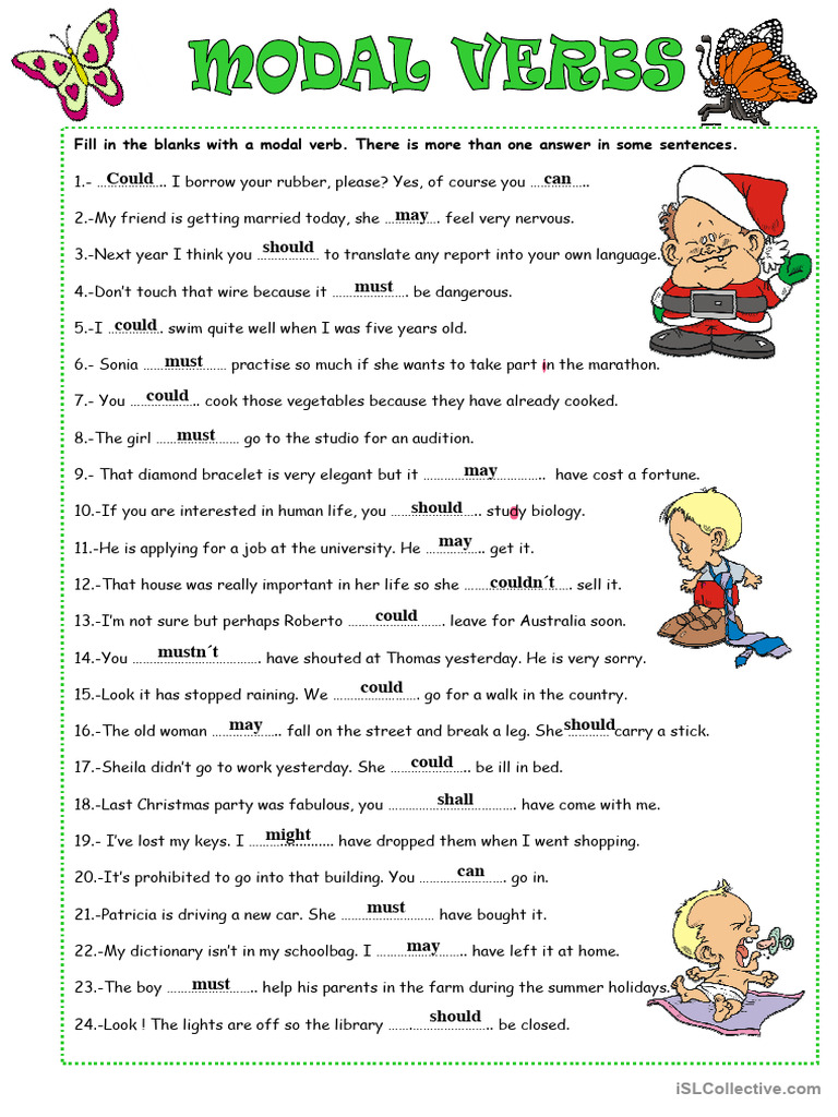 Modal Verbs Practice Exercises | PDF
