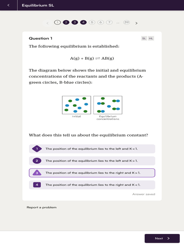 Equilibrium SL Take question assignment IB DP Chemistry SLHL FE2025 ...