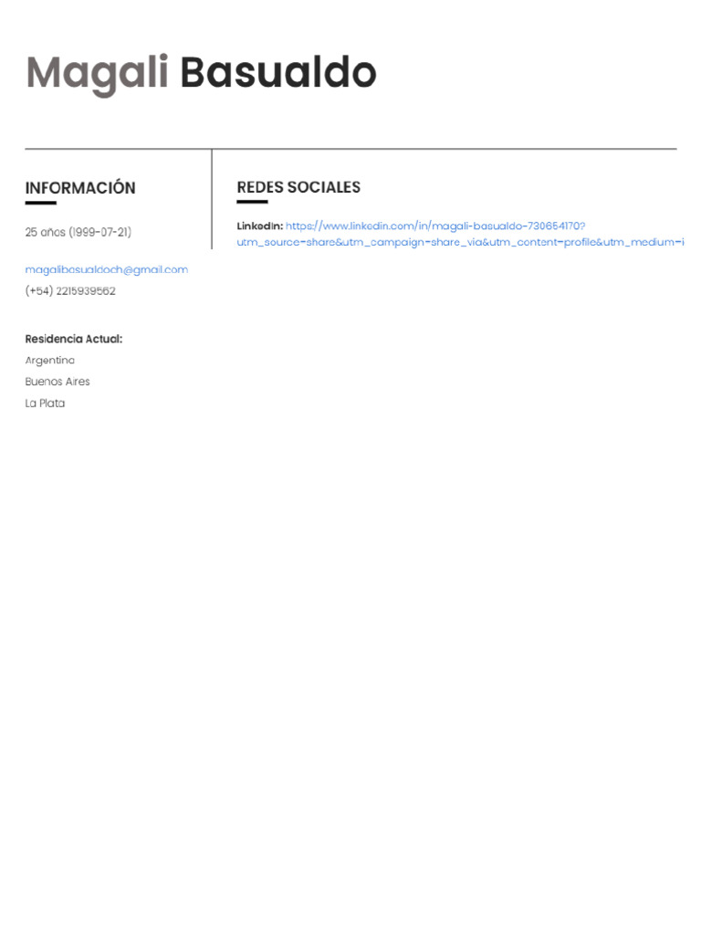 CV Magali Basualdo | PDF