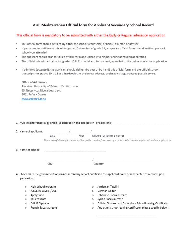 Secondary School Records Form 3 | PDF | Secondary Education | Student ...