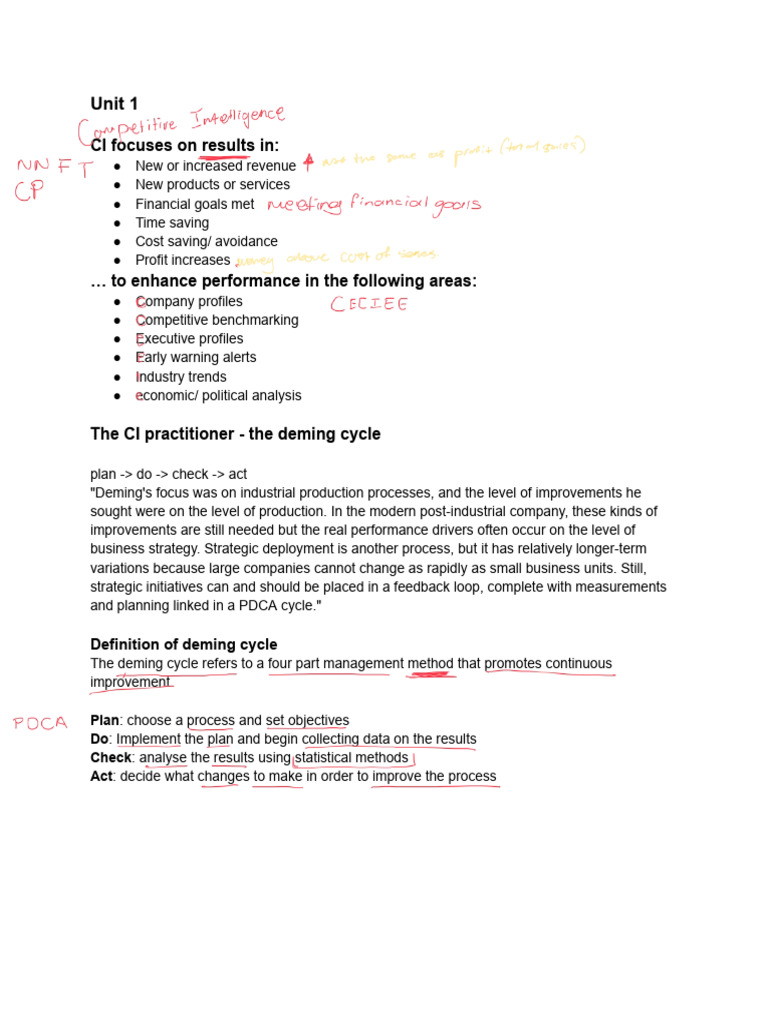 IMA 3B notes | PDF | Strategic Management | Cognition