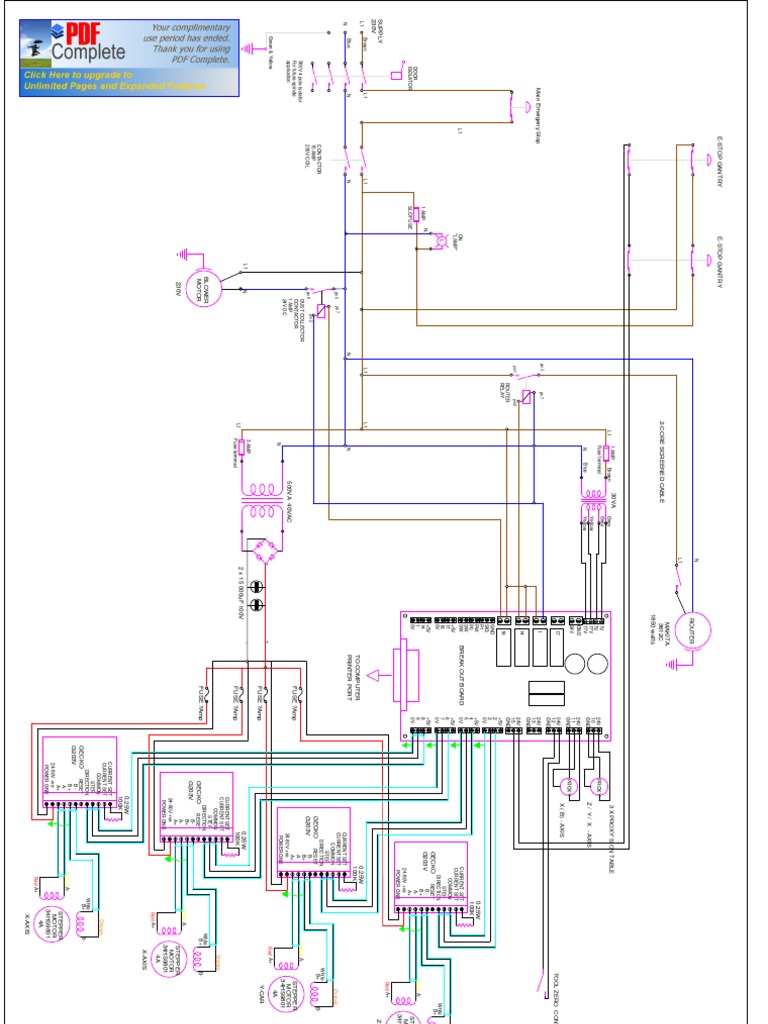 CNC MechMate Wiring Diagram 25feb | PDF | Technology & Engineering