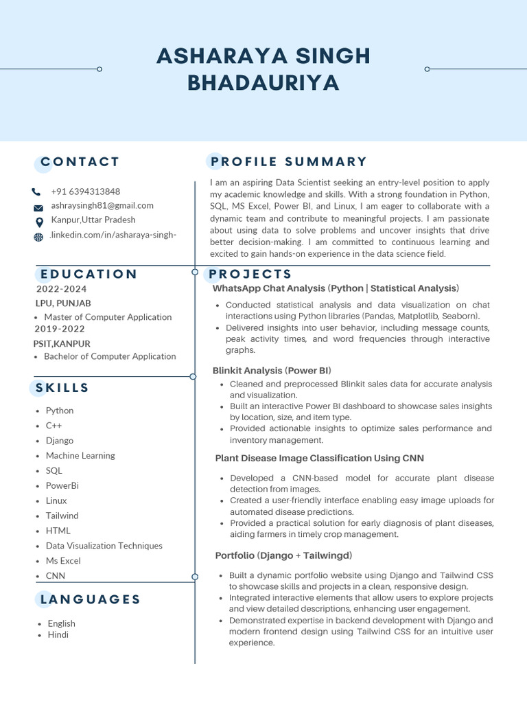 Aspiring Data Scientist Portfolio | PDF | Data Science | Computing