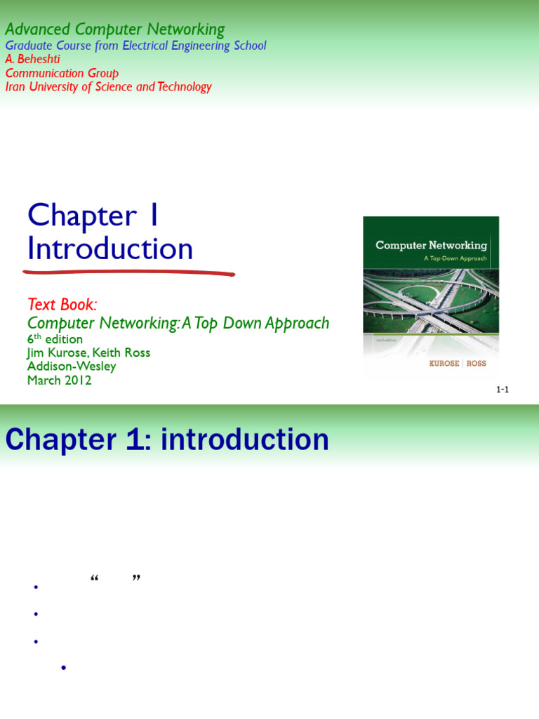 Chapter 1 Summary | PDF | Computer Network | Digital Subscriber Line