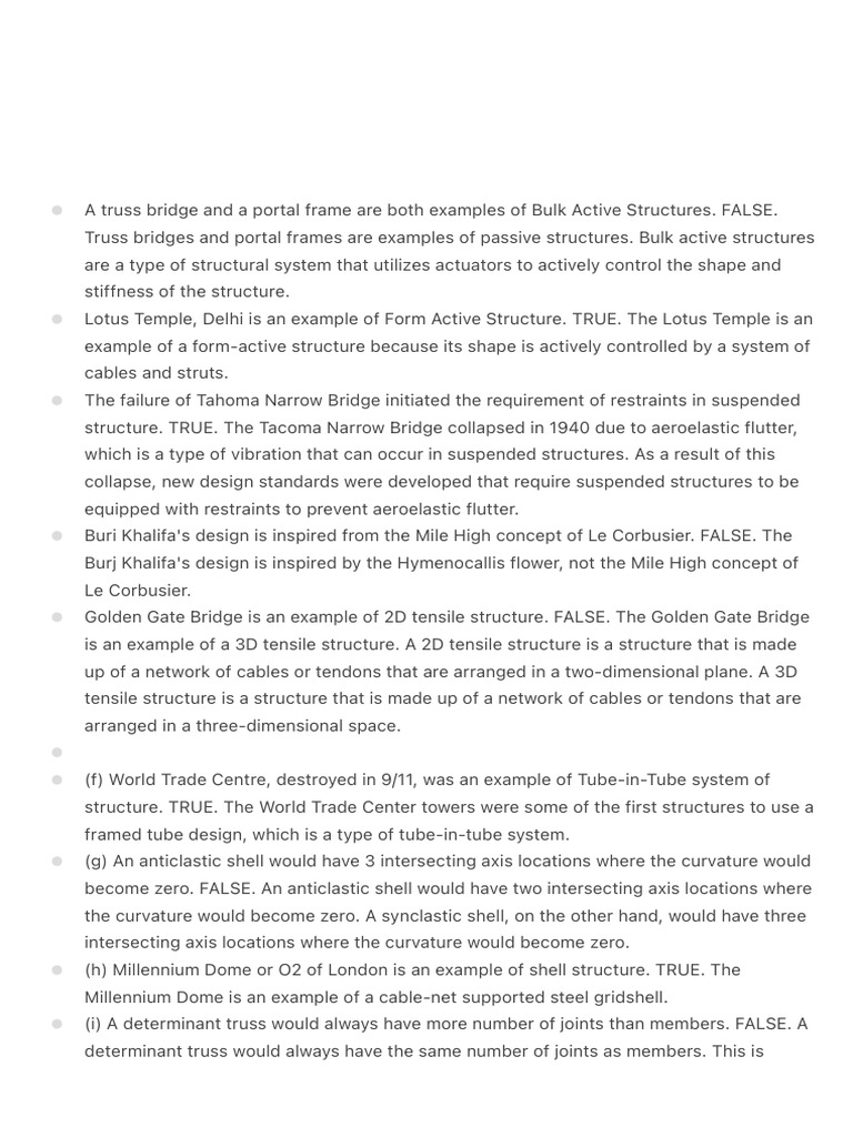A Truss Bridge and a Portal Frame Are Both Examples of Bulk Active… | PDF | Building Engineering ...