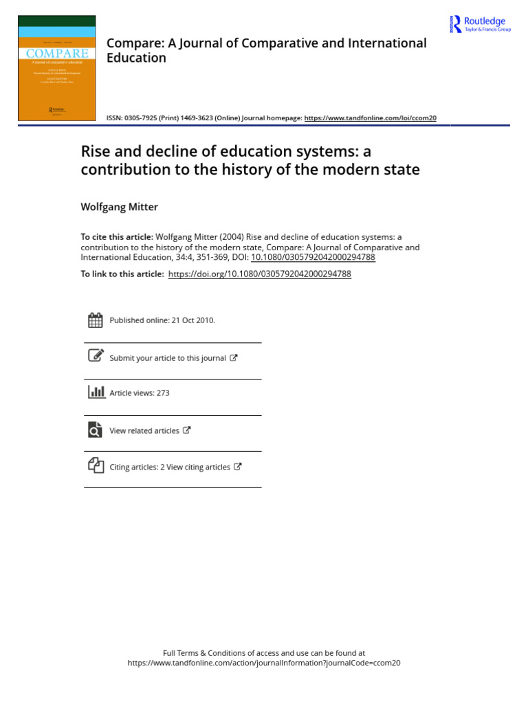 Mitter, 2004-Rise-and-decline-of-education-systems | PDF | Programme ... Mitter, 2004-Rise-and-decline-of-education-systems | PDF | Programme ...