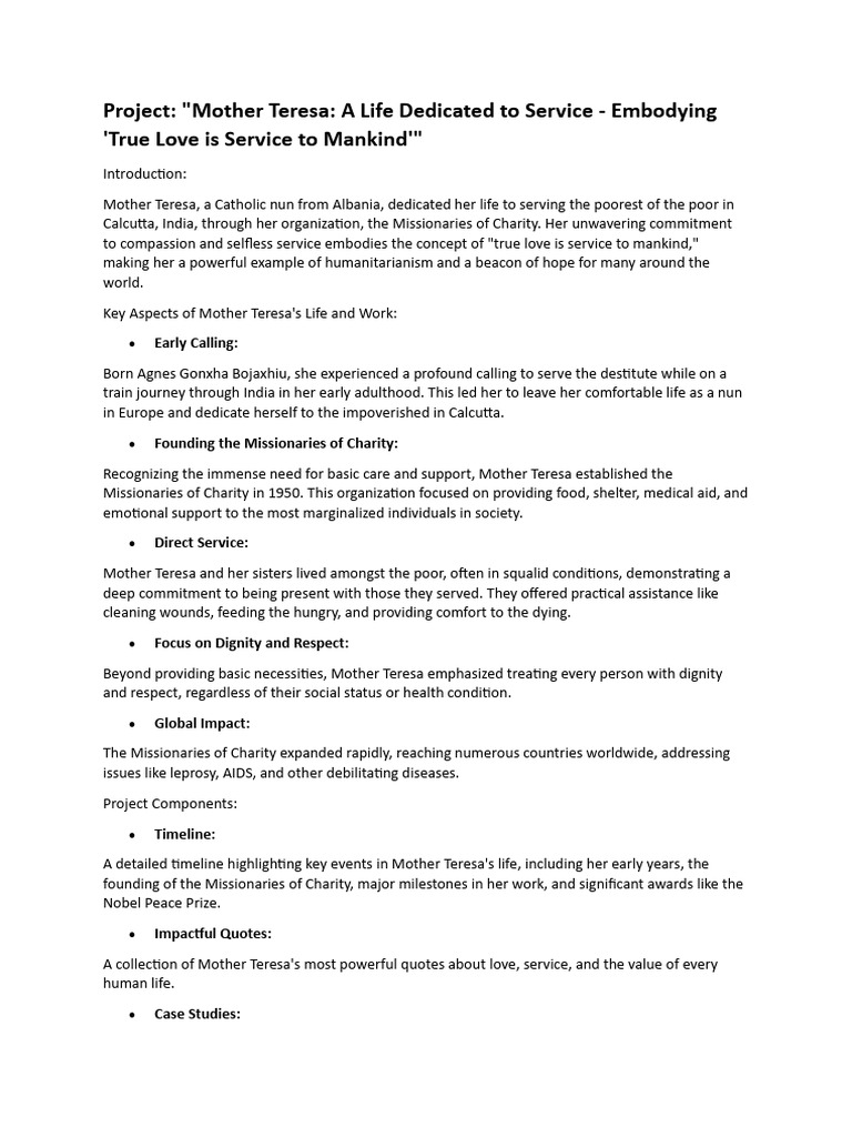 MT | PDF | Mother Teresa