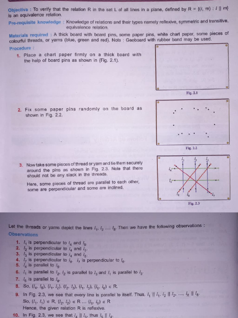 Activity-1 12th | PDF | Geometry | Mathematical Concepts