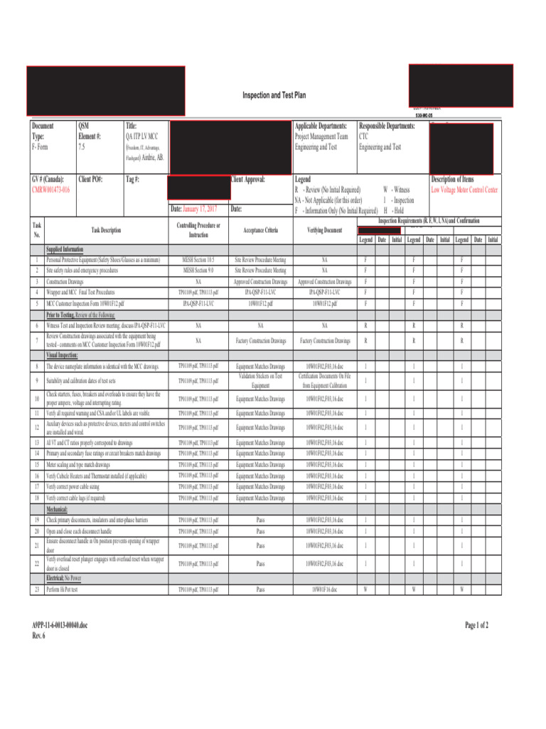Ejemplo ITP MCC | PDF