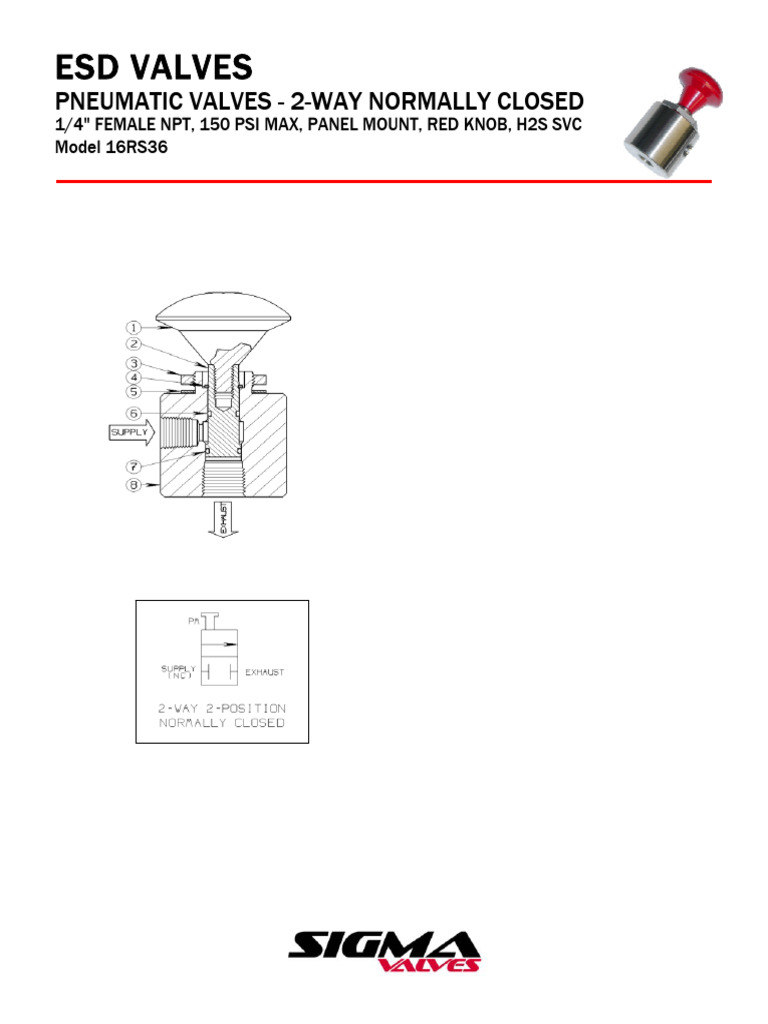 ESD-rev-0110 | PDF | Valve | Mechanical Engineering