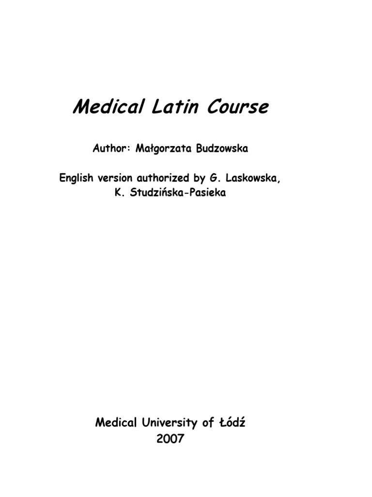 Medical Latin Pronunciation Guide | PDF | Grammatical Gender | Influenza