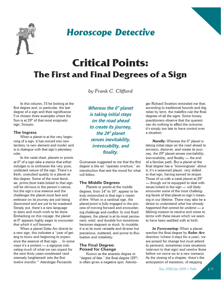 09_Critical_degrees | PDF | Astronomy | Astrology
