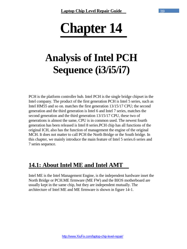 Analysis of Intel PCH | PDF | Bios | Central Processing Unit