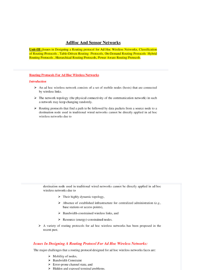 Unit-4 For Routing Protocol | PDF