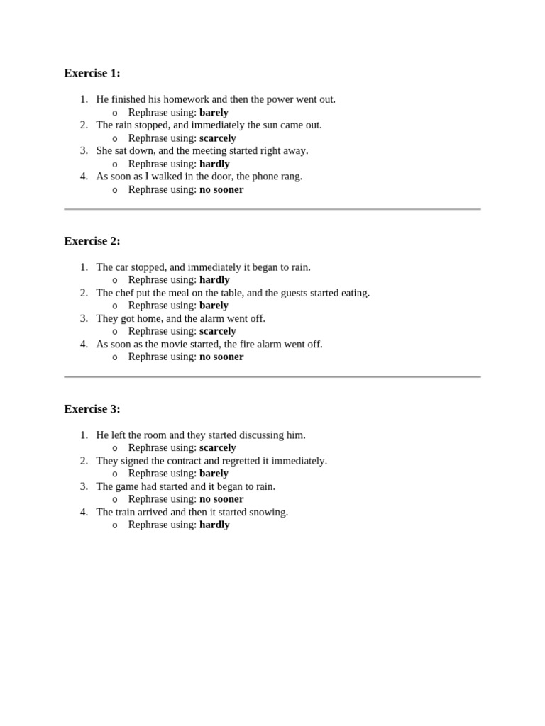 Exercises With Inversions | PDF