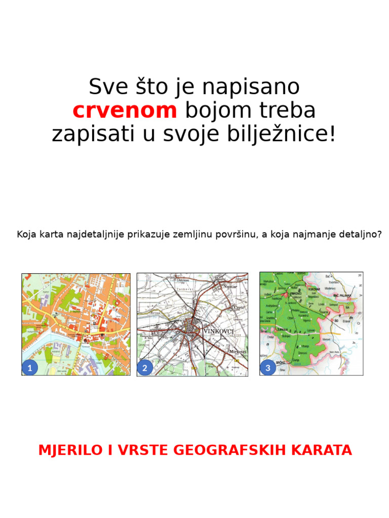 7 Mjerilo i Vrste Karata | PDF