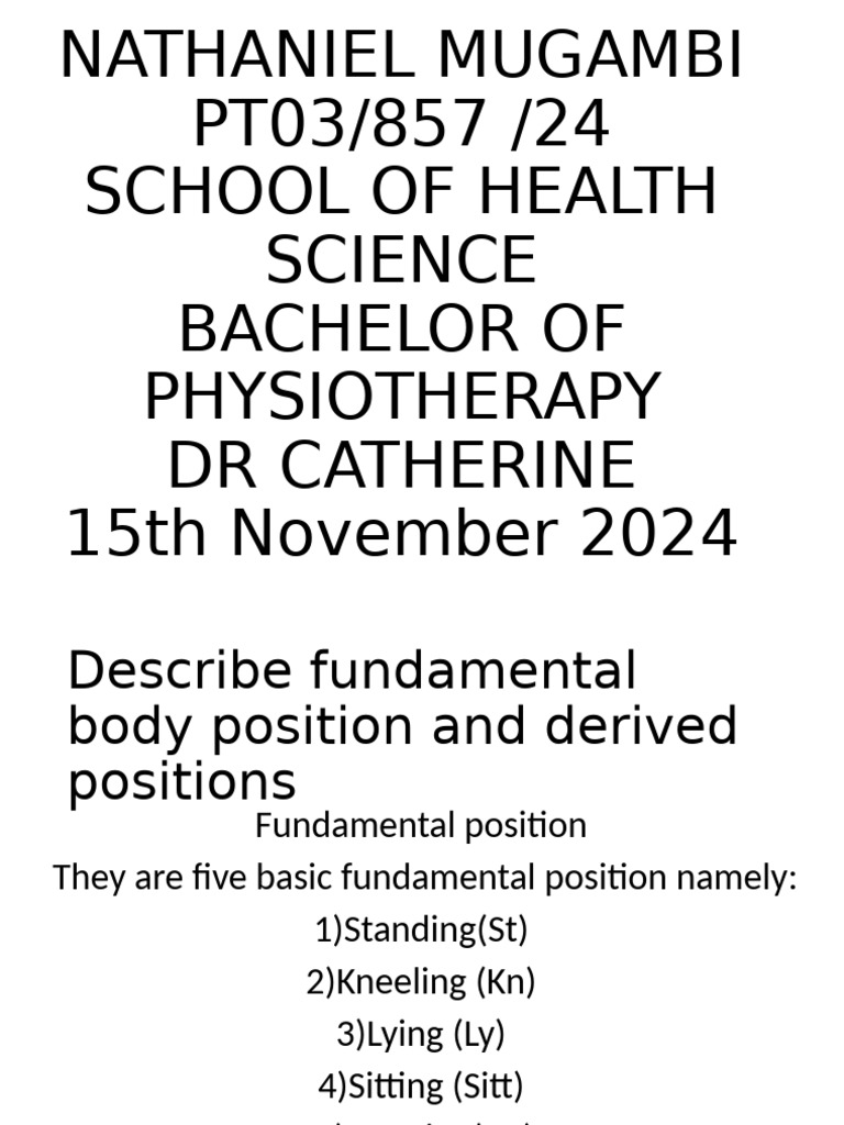 Nathaniel Mugambi Assignment | PDF | Anatomical Terms Of Motion | Pelvis